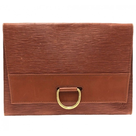 Louis Vuitton | Bags | Louis Vuitton Lena 28 Clutch Creel Cognac Epi ...